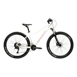 Mountainbike KROSS "KROSS Mountainbike Hardtail 27,5" LEA 5.0 wei&szlig; 18 G&auml;nge" Gr. 36, wei&szlig;, schwarz, Fahrr&auml;der, Damen, 36cm, 27,5 Zoll (69,85cm) hinten: 27,5 Zoll (69,85cm)