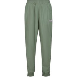 Jogginghose Karl Kani "Karl Kani KM-PL075-101-11 Sport Patch Essential Trackpants", Damen, Gr. XL, US-Gr&ouml;&szlig;en, gr&uuml;n, 100% Polyamid, unifarben, relaxed fit, Hosen Jogginghose