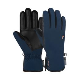 Reusch Damen Skihandschuhe "TIFFANY R-TEX XT"blau, Gr. 7,5, mehrfarbig, 88% Polyamid, 8% Ziegenleder, 4% Elasthan, Handschuhe, mit innovativer