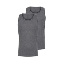 !Solid SOLID Damen Longtop "Tanktop SDCasal", grau, Gr. M, Obermaterial: 60% Baumwolle CO. 40% Polyester PES., Tops