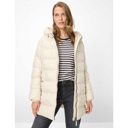 Brax Damen Steppjacke Style TORONTO canvas, hellbeige, Gr. 34