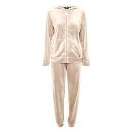 oxmo Damen Overall "Jogginganzug OXMitta", beige, Gr. S, Obermaterial: 95% Polyester PES. 5% Elasthan EL., Sportanz&uuml;ge