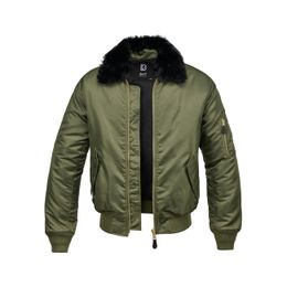 Brandit Herren Winterjacke "Brandit Herren MA2 Jacket Fur Collar"olive, Gr. XXL, unifarben, 100% Polyamid, Jacken