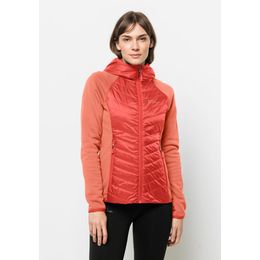 Jack Wolfskin Damen Hybridjacke "ROUTEBURN PRO HYBRID W", orange, Gr. XL, 1. OBERSTOFF 100% POLYESTER 2. OBERSTOFF 95% POLYESTER, 5% ELASTHAN FUTTER