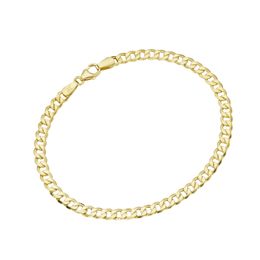 Firetti Damen Armband "Schmuck Geschenk Gold 375 Armschmuck Armkette Panzerkette", 21, Gelbgold 375, gold, Gelbgold 375, Armb&auml;nder