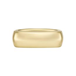 Fossil Damen Fingerring "Schmuck Edelstahl Ring HERITAGE D-LINK GLITZ", 15,5, Edelstahl, gold, Edelstahl, Fingerringe, wahlweise mit oder ohne
