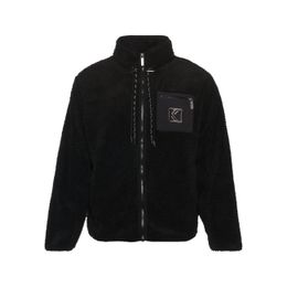 Karl Kani Herren Allwetterjacke "Karl Kani Herren KM234-007-3 KK OG Teddy Trackjacket", schwarz, Gr. S, mehrfarbig, 100% Polyester, Jacken