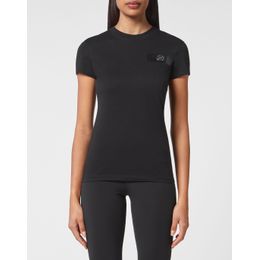 Plein Sport Damen T-Shirt "T-Shirt", schwarz, Gr. XL, Obermaterial: 100% Baumwolle, Shirts