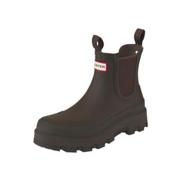 Hunter Damen Gummistiefel "UNISEX ELEMENTS ELASTIC CHELSEA BOOT", Gr. 36chocolate braun, Synthetik, Schuhe, wasserdicht, Elastikeins&auml;tze an den