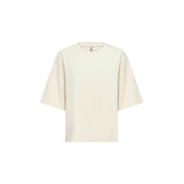 soyaconcept Damen Kurzarmhemd "Soya Concept T-shirt SC_BANU"1620 cream, Gr. XL, Obermaterial: 48% Modal, 48% Polyester, 4% Elasthan, Hemden