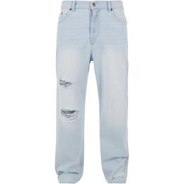 Bequeme Jeans Karl Kani "Karl Kani Herren", Herren, Gr. 30, Normalgr&ouml;&szlig;en, bleached blau, 100% Baumwolle, Jeans