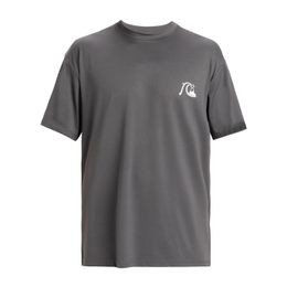 Quiksilver Herren Funktionstop "DNA Bubble Logo", grau, Gr. L, 92% Polyester, 8% Elasthan, Tops