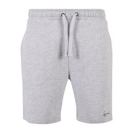 Karl Kani Damen Stoffhose "Karl Kani Herren KKMQ22003GRY SIGNATURE SHORTS GRY"ash grau, Gr. XL, unifarben, 75% Baumwolle, 20% Polyester, 5% Viskose,