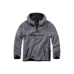 Brandit Herren Anorak "Brandit Herren Teddyfleece Worker Pullover"anthrazit, Gr. XXL, unifarben, 100% Polyester, Jacken