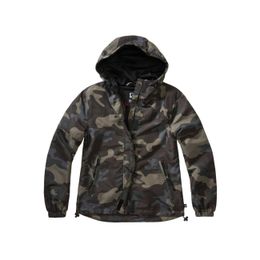 Brandit Damen Allwetterjacke "Brandit Damen Ladies Summer Windbreaker Frontzip"schwarzcamo, Gr. S, mehrfarbig, 100% Polyester, Jacken