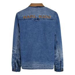 Karl Kani Herren Jeansjacke "Karl Kani Karl Kani Og Washed Denim Jacket", blau, Gr. XXL, unifarben, 100% Baumwolle, Jacken