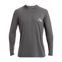 Quiksilver Damen Funktionstop "DNA Bubble Logo", grau, Gr. XS, 92% Polyester, 8% Elasthan, Tops