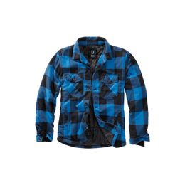 Anorak Brandit "Brandit Herren Lumberjacket", Herren, Gr. S, schwarz, blau, 100% Baumwolle, kariert, normal, amerikanischer Ausschnitt, Jacken
