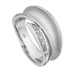 Jobo Damen Diamantring "Ring Wei&szlig;goldring", 56, SI = kleine Einschl&uuml;sse, Diamanten Wei&szlig;gold 585wei&szlig;gold 585, Diamanten, Wei&szlig;gold 585, Fingerringe,