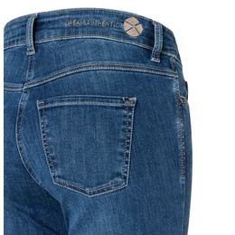 MAC Damen Slim-fit-Jeans "DREAM"mid indigo used, Gr. 40, Denim/Jeans, Obermaterial: 82% Baumwolle, 9% Polyester, 5% Elastomultiester, 4% Elasthan,