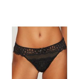 Lascana Damen String "Cara", Gr. 44, schwarz, Spitze, Obermaterial: 87% Polyamid, 13% Elasthan, Unterhosen, aus dezent transparenter Spitze, anteilig