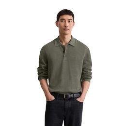 Marc O'Polo MARC O'POLO Herren Strickpullover "aus feinem Bio-Baumwoll-Piqu&eacute;", braun, Gr. XXXL, unifarben, Obermaterial: 100% Baumwolle, Pullover