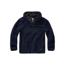 Brandit Herren Anorak "Brandit Herren Teddyfleece Worker Pullover"navy, Gr. 7XL, unifarben, 100% Polyester, Jacken