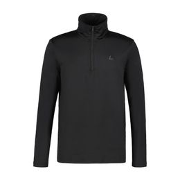 Luhta Herren Fleeceshirt "H FLEECESHIRT 1/2 ZIP KANKOLA", schwarz, Gr. XXL, Trikot, Obermaterial: 92% Polyester, 8% Elasthan, Shirts