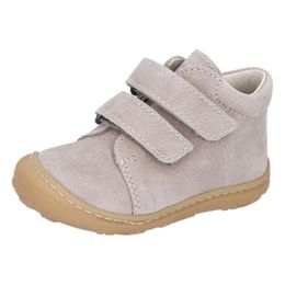 Baby Lauflernschuh "CHRISY WMS Mittel", Pepino BY RICOSTA, Gr. 21kiesfarben, Leder, Schuhe, Klettschuh, herausnehmb. Innensohle, Gr&ouml;&szlig;enschablone zum