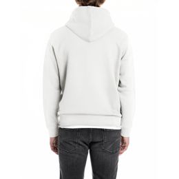 Replay Herren Kapuzensweatshirt, wei&szlig;, Gr. XXL, unifarben, Sweatware, Obermaterial: 80% Baumwolle, 20% Polyester, Sweatshirts