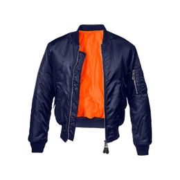 Anorak Brandit "Brandit Herren MA1 Bomber Jacket", Herren, Gr. 4XL, navy, 100% Polyamid, unifarben, normal, amerikanischer Ausschnitt, Jacken