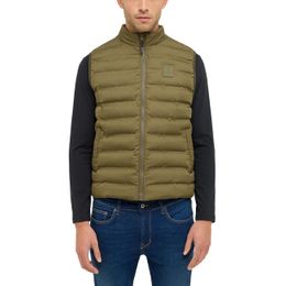 Mustang Herren Kurzweste "Herren Style Dublin", gr&uuml;n, Gr. S, Web, 100% Polyester, Westen