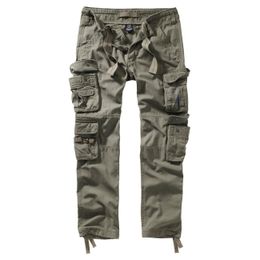 Brandit Herren Stoffhose "Brandit Herren Pure Slim Fit Trouser"olive, Gr. XL, 100% Baumwolle, Hosen