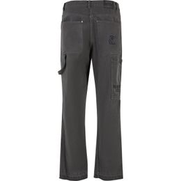 Karl Kani Herren Bequeme Jeans "Karl Kani Karl Kani Og Washed Carpenter Pants", grau, Gr. XXL, unifarben, 100% Baumwolle, Jeans
