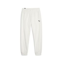 Puma Damen Jogginghose "BETTER ESSENTIALS PANTS CL FL", transparent, Gr. XL, bedruckt, Fleece, Obermaterial: 100% Baumwolle, Hosen