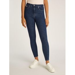 Damen Skinny-fit-Jeans "HIGH RISE SUPER SKINNY ANKLE", blau, Gr. 31, Calvin Klein Jeans, unifarben, Denim/Jeans, Obermaterial: 94% Baumwolle, 4%