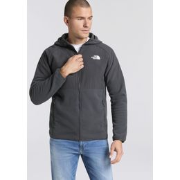 The North Face Herren Fleecejacke "Glacier Fleece", grau, Gr. S, Web, Obermaterial: 100% Polyester, Jacken, mit Logodruck