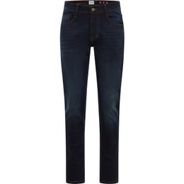 Mustang Herren Slim-fit-Jeans "Herren Style Oregon Slim K", blau, Gr. 32, unifarben, Denim/Jeans, 83% Baumwolle, 16% Polyester, 1% Elasthan, Jeans
