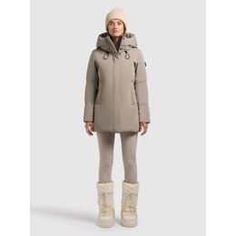 Khujo Damen Anorak "ALLAP"greige, Gr. M, unifarben, 55% Baumwolle, 45% Polyester, Jacken
