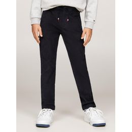 Tommy Hilfiger Jungen Cordhose "CORDUROY PANT", blau, Gr. 10, unifarben, Cord, Obermaterial: 98% Baumwolle, 2% Elasthan, Hosen, aus Feincord