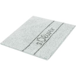 Badematte s.Oliver, H:10mm, grau, Polyester, Badematten, "Allie, Badvorleger, Badezimmer Teppich, Duschvorleger", Badteppich, weiche Haptik,