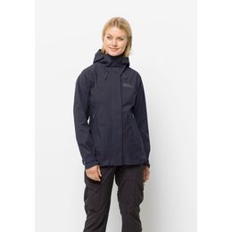 Jack Wolfskin Damen Outdoorjacke "KAMMWEG 2L JKT W"graphite, Gr. L, OBERSTOFF 89% POLYESTER, 11% POLYURETHAN 1.FUTTER 100% POLYESTER 2.LINING 84%
