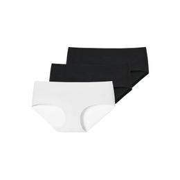 Schiesser Damen Panty "Panty 3er Pack", Gr. S, schwarz, Obermaterial: 50% Baumwolle CO. 40% Polyamid PA. 10% Elasthan EL., Unterhosen