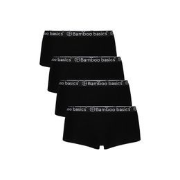Bamboo basics Damen Panty "Panty IRIS 4er Pack", Gr. L, schwarz, Obermaterial: 68% Viskose CV. 28% Baumwolle CO. 4% Elasthan EL., Unterhosen