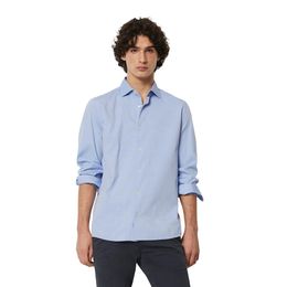 Marc O'Polo MARC O'POLO Herren Langarmhemd, blau, Gr. XL, Web, Obermaterial: 100% Baumwolle, Hemden