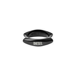 Diesel Damen Fingerring "Schmuck Geschenk Edelstahl METAMORPH", 17, Edelstahl, 7,5mm, schwarz, Edelstahl, Fingerringe