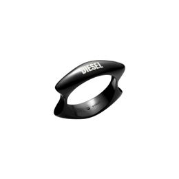 Diesel Herren Fingerring "Schmuck Geschenk Edelstahl METAMORPH", 16, Edelstahl, 7,5mmschwarz, Edelstahl, Fingerringe