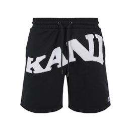 Karl Kani Damen Shorts "Karl Kani Herren KK Wavy Retro Sweatpants"schwarz, Gr. XL, 80% Baumwolle, 20% Polyester, Hosen