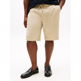 Tommy Hilfiger Big & Tall Herren Shorts "BT-BROOKLYN PO LINEN SHORT-B", gr&uuml;n, Gr. 42, TOMMY HILFIGER BIG & TALL, Web, Obermaterial: 71% Leinen, 29% Polyester, Hosen, Gro&szlig;e