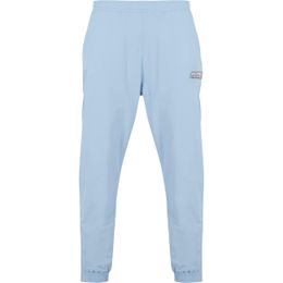 Karl Kani Damen Jogginghose "Karl Kani KM-PL075-090-32 Sport Patch Essential Trackpants"light blau, Gr. XXL, unifarben, 100% Polyamid, Hosen